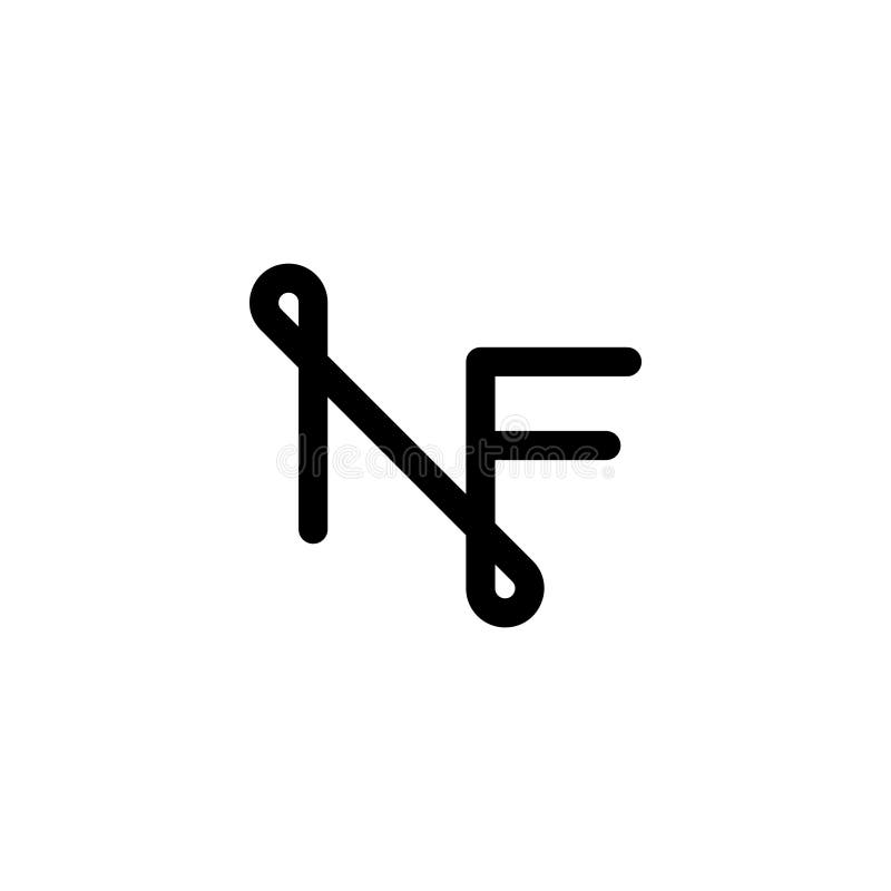 NF Logo, NF Monogram, Initial NF Logo, Letter NF Logo, Letter NF Icon ...