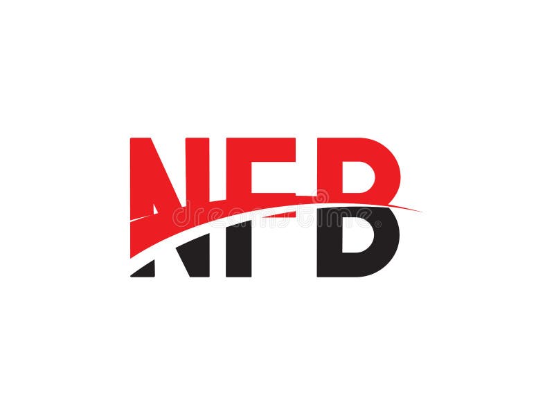NFB Letter Initial Logo Design Vector Illustration Stock Vector ...