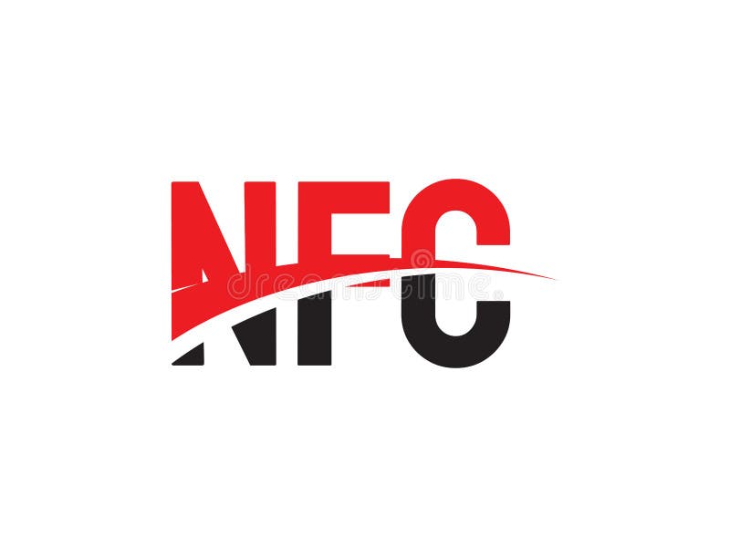 NFC Letter Initial Logo Design Vector Illustration Stock Vector ...
