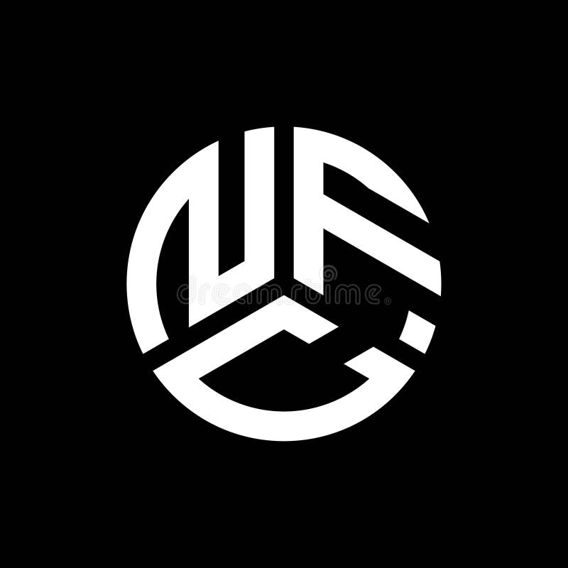 NFC Letter Logo Design on Black Background. NFC Creative Initials ...