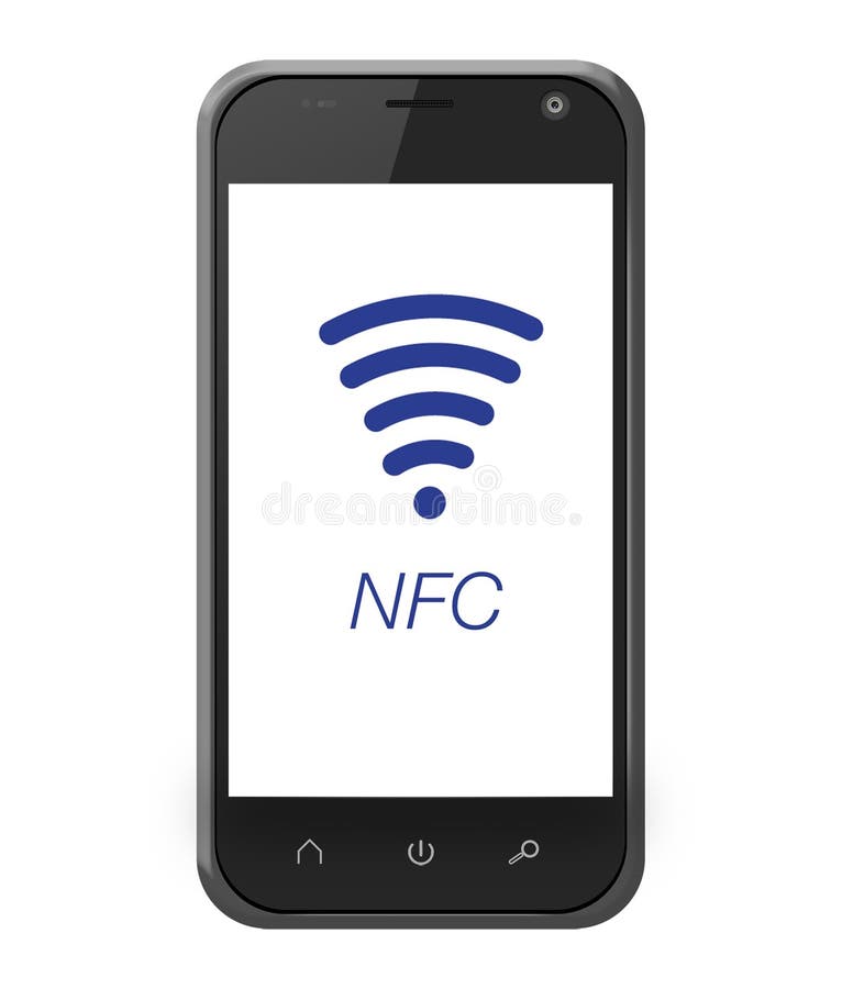 NFC Near Field Communication Concept Stock Vector - Illustration of ...