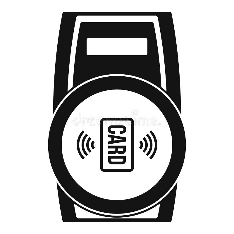 Nfc Payment Device Icon, Simple Style Stock Vector - Illustration of ...
