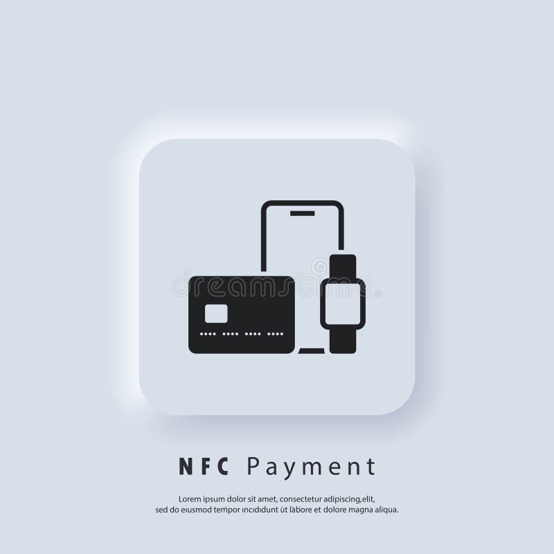 NFC Payment Outline Icon. Contactless Payment Credit Card. Tap To Pay ...