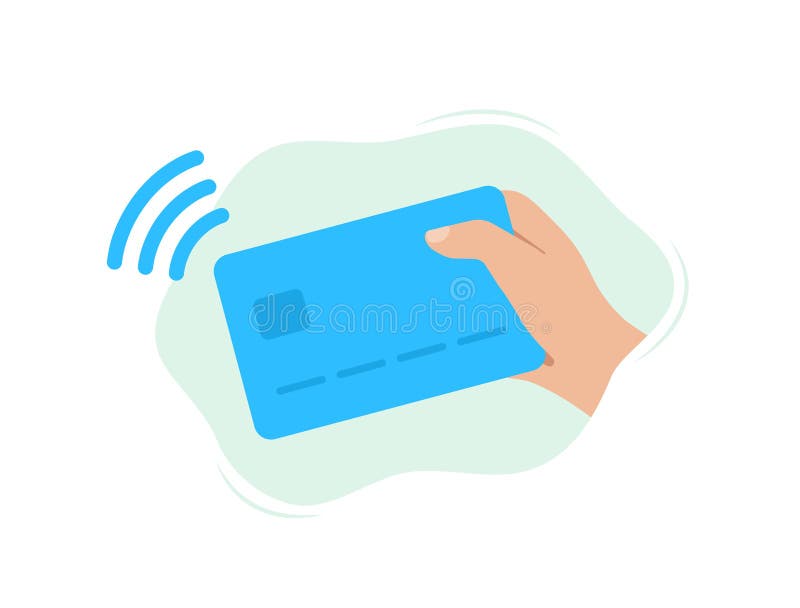 NFC Payment Icon. Secure and Contactless Transactions with Credit Bank ...