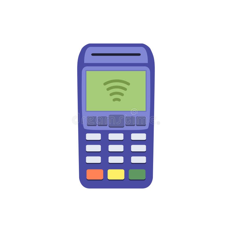 Contactless Payment Machine Editorial Photo - Illustration of digital ...