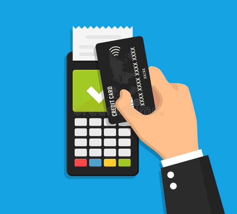 Nfc Payment Vector Illustration, Payment Using a Smartphone Stock ...