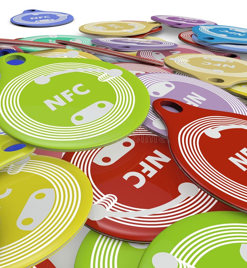Nfc tags stock illustration. Illustration of computing - 51126313