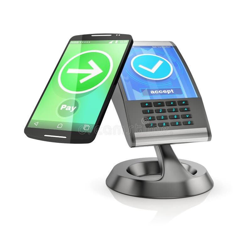 NFC technology concept stock illustration. Illustration of finance ...