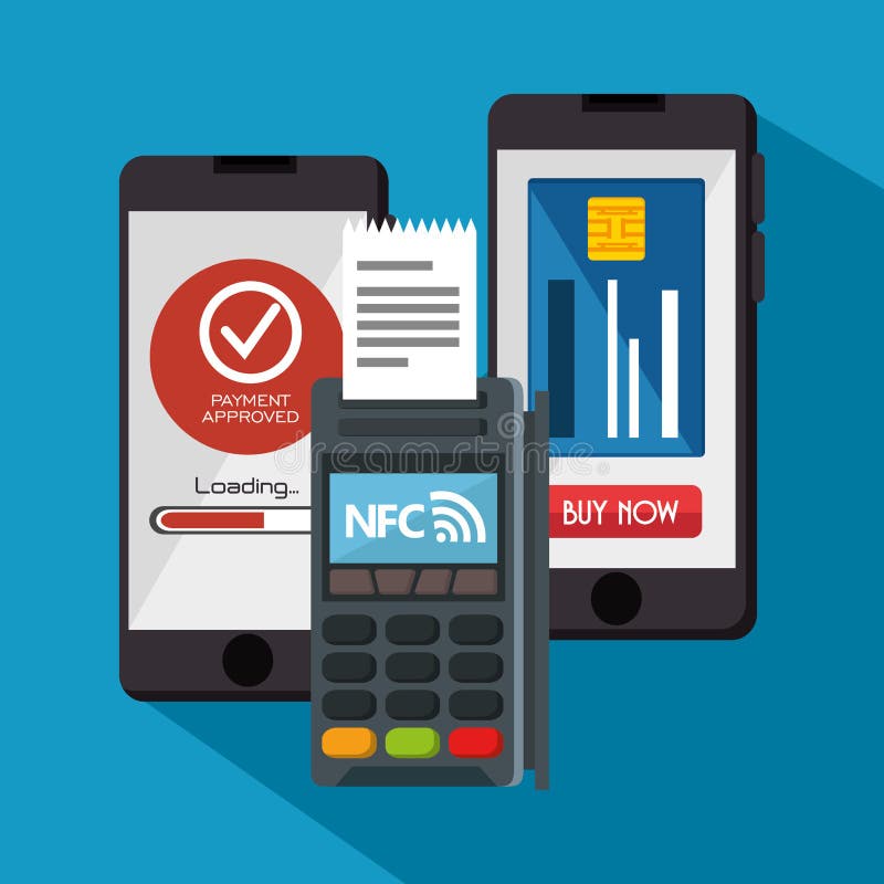 Nfc Technology Concept Design Stock Vector - Illustration of financial ... Nfc Technology Concept Design Stock Vector - Illustration of financial ...