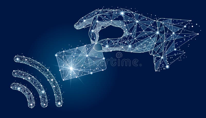 NFC Technology. Payments Concept. NFC Touch Payment Outline Icon ...