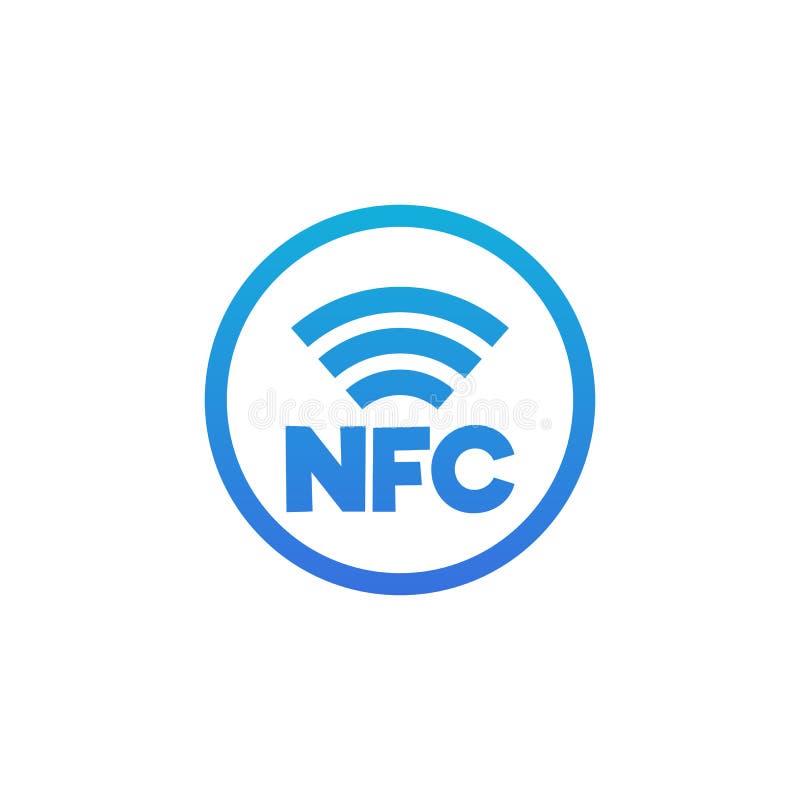 NFC Transaction Symbol or Sign, Vibrant Gradient Vector Illustration ...