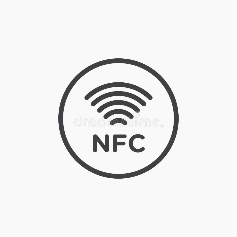 NFC vecor icon set stock vector. Illustration of smartphone - 340476608