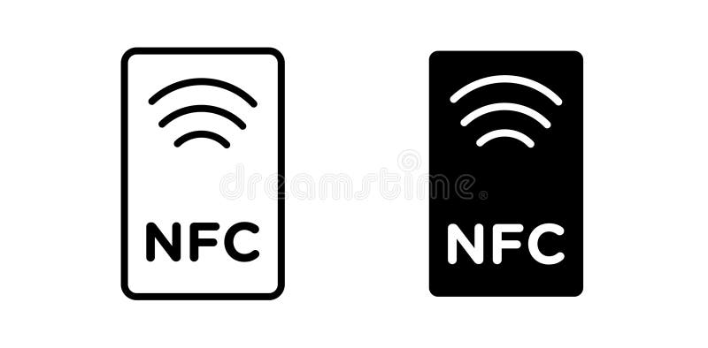 NFC vecor icon set stock vector. Illustration of digital - 340787195