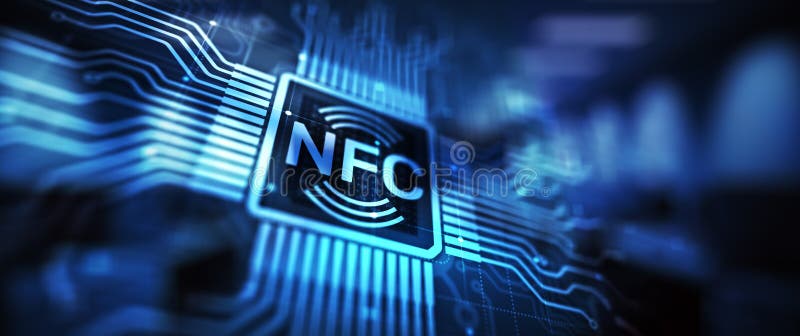 NFC Wireless Communication Technology Digital Payment Concept Stock ...