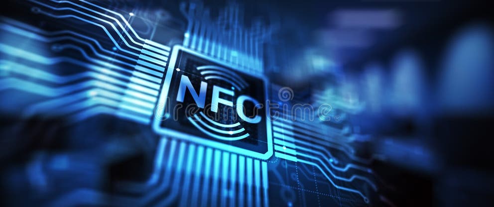 NFC Wireless Communication Technology Digital Payment Concept Stock ...