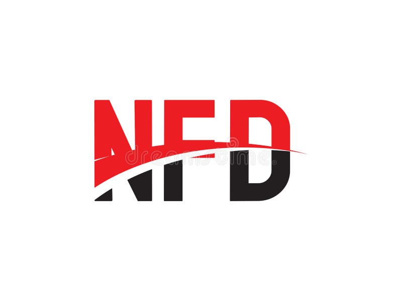 NFD Letter Initial Logo Design Vector Illustration Stock Vector ...