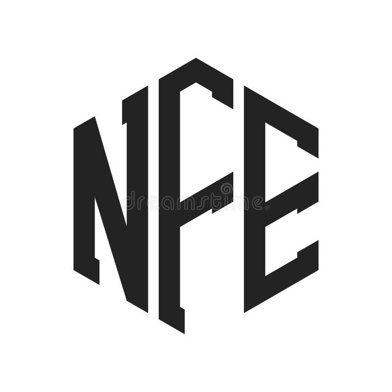 NFE Logo Design. Initial Letter NFE Monogram Logo Using Hexagon Shape ...