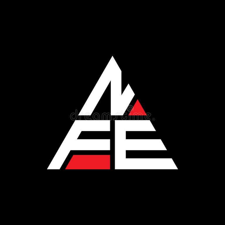 NFE Triangle Letter Logo Design with Triangle Shape. NFE Triangle Logo ...