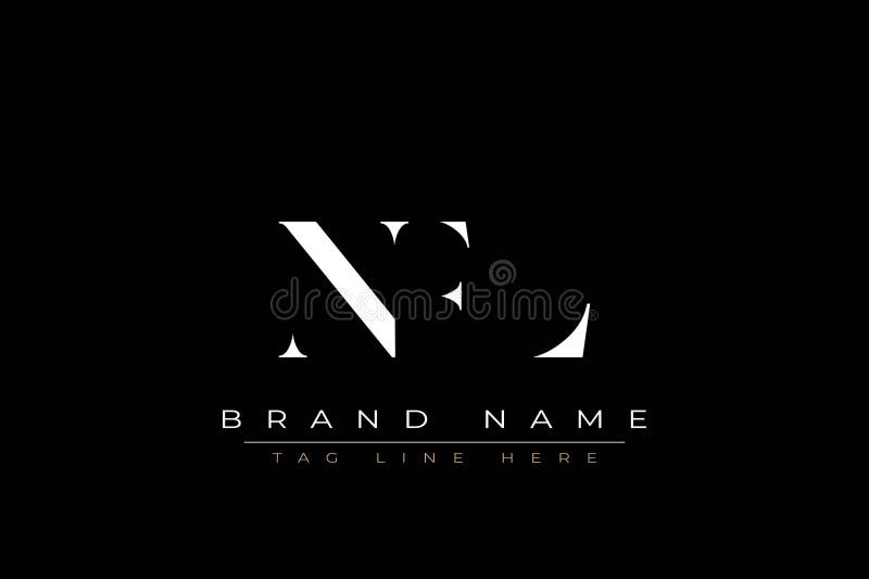 NFL Abstract Letter Logo Design Stock Vector - Illustration of line ...