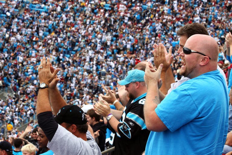 NFL - Excited Clapping Fans! Editorial Photography - Image of athletic ...