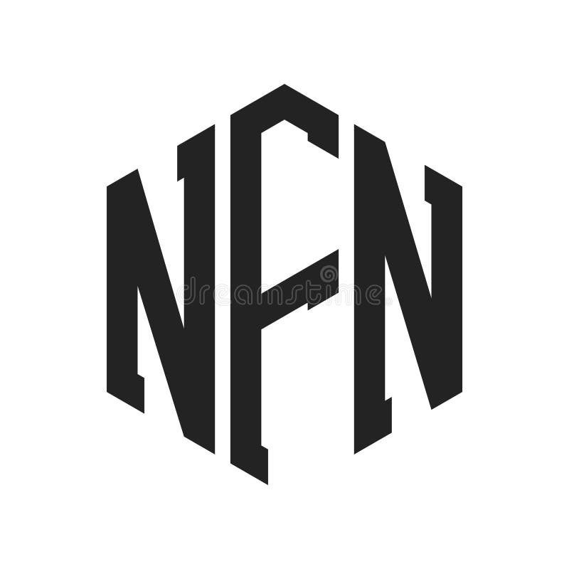NFN Logo Design. Initial Letter NFN Monogram Logo Using Hexagon Shape ...