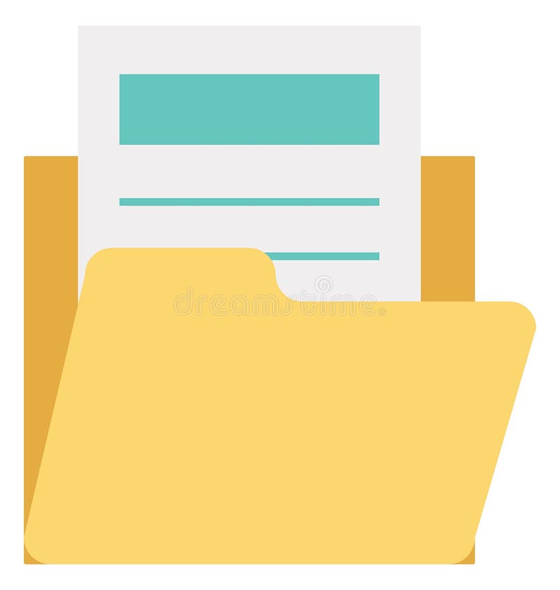 Draft folder icon stock vector. Illustration of beautiful - 225349520