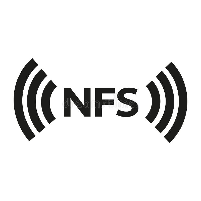 NFS Icon. Wireless Signal Graphic. Network Connection Symbol. Vector ...