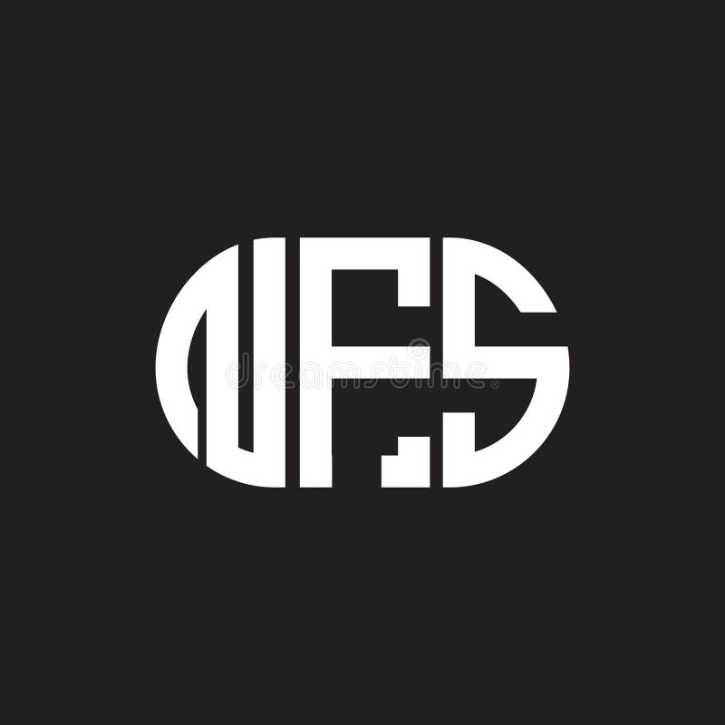 NFS Letter Logo Design on Black Background. NFS Creative Initials ...