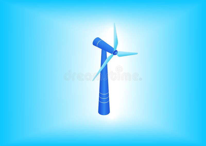 Wind Turbine Isometric 3d Vector Icon. Renewable Energy Concept ...