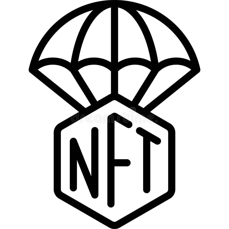 Nft Airdrop Icon, NFT Related Vector Illustration Stock Vector ...