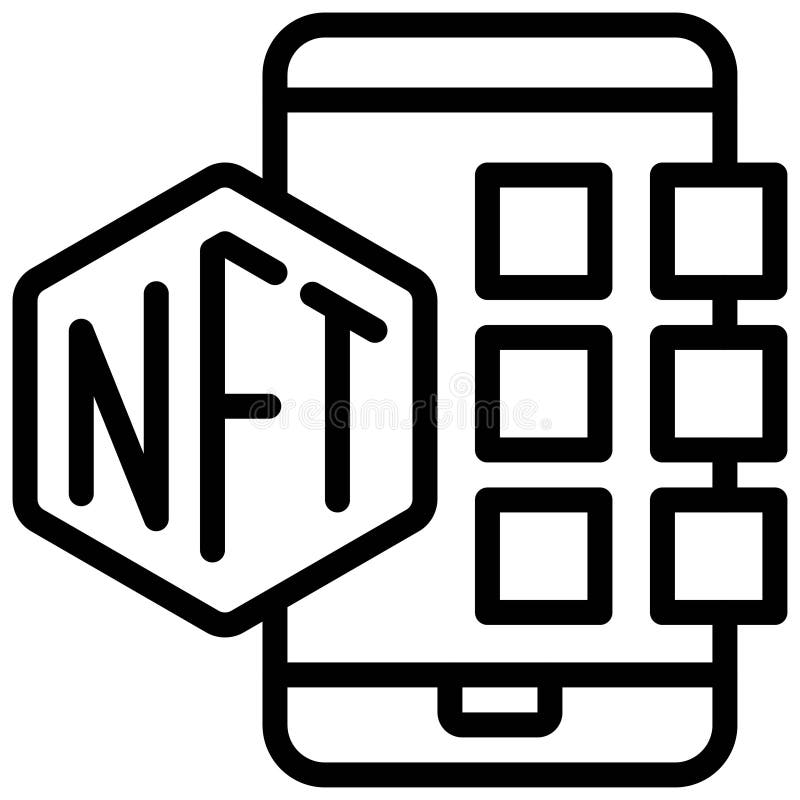 Nft Applications Icon, NFT Related Vector Illustration Stock Vector ...