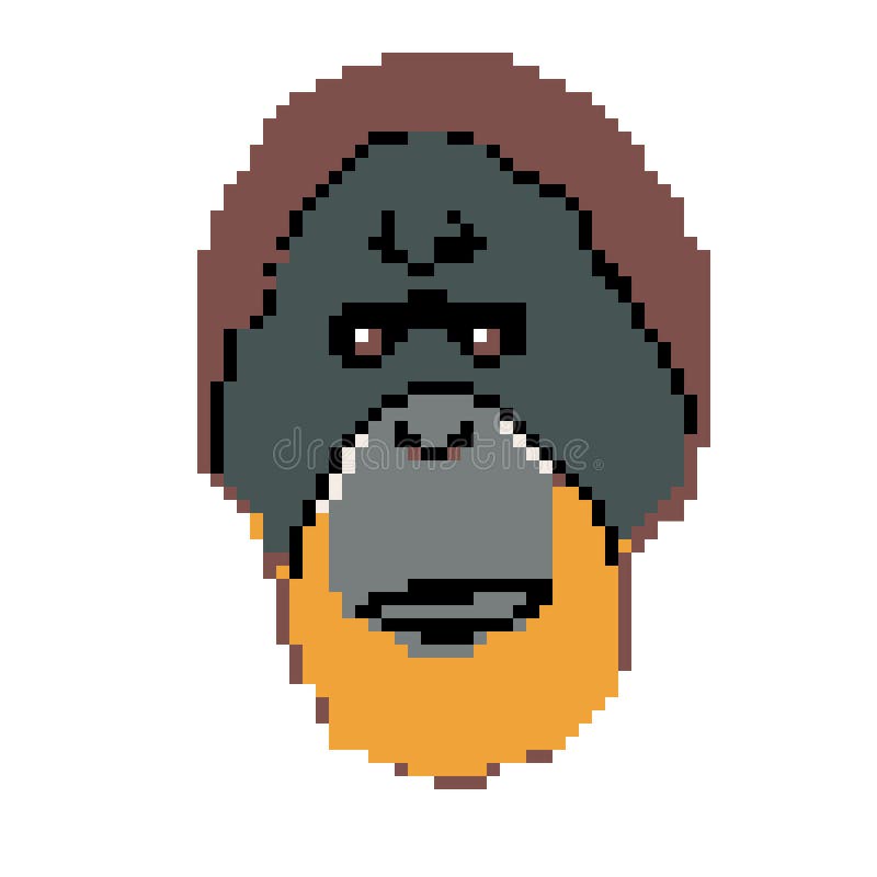Nft Art Cryptopunk Um Macaco Sumatran Orangutan Imagem de Stock ...