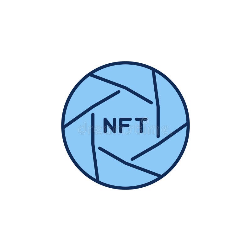 NFT Inside Shutter Vector Colored Icon - Non-fungible Token Symbol ...