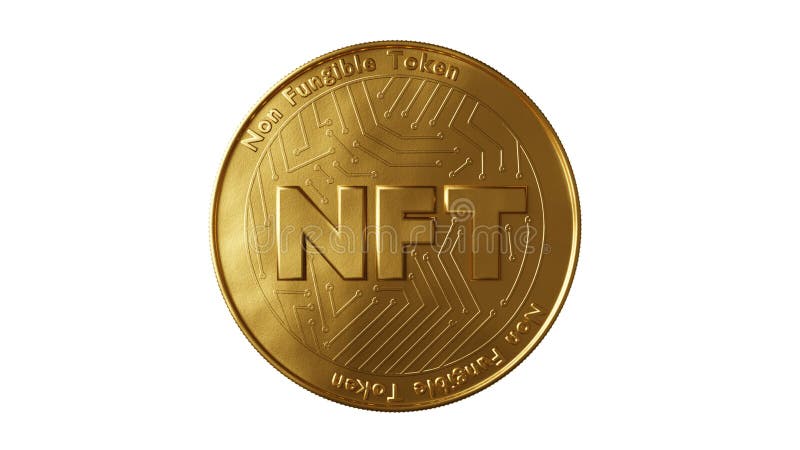 Nft - Non Fungible Token Concept. 3d Render - Coin with Inscription NFT ... Nft - Non Fungible Token Concept. 3d Render - Coin with Inscription NFT ...