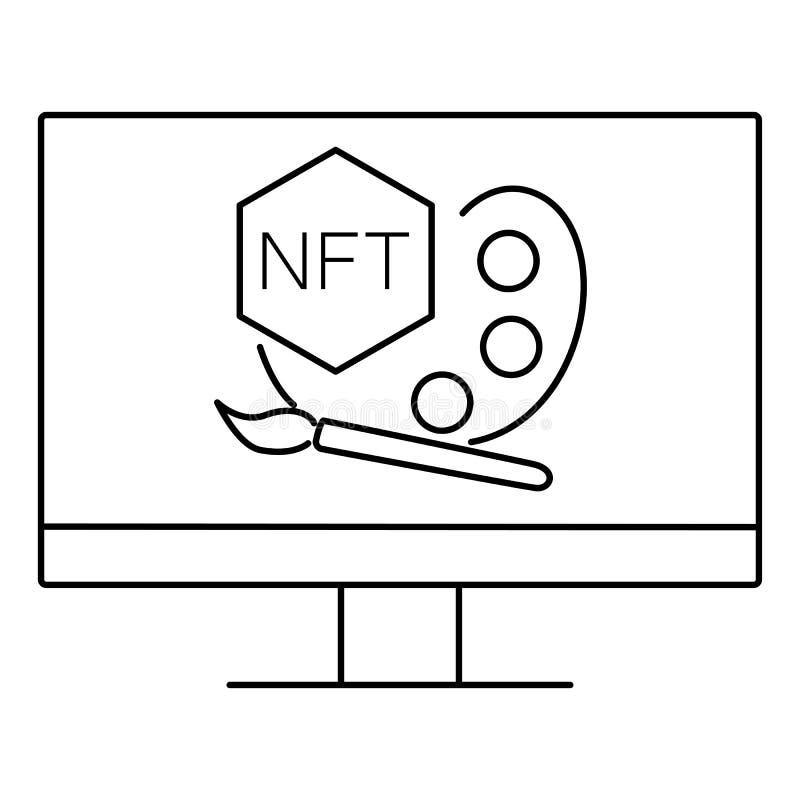 Nft - Non Fungible Token Icon Vector Logo Design Concept Stock Vector ...