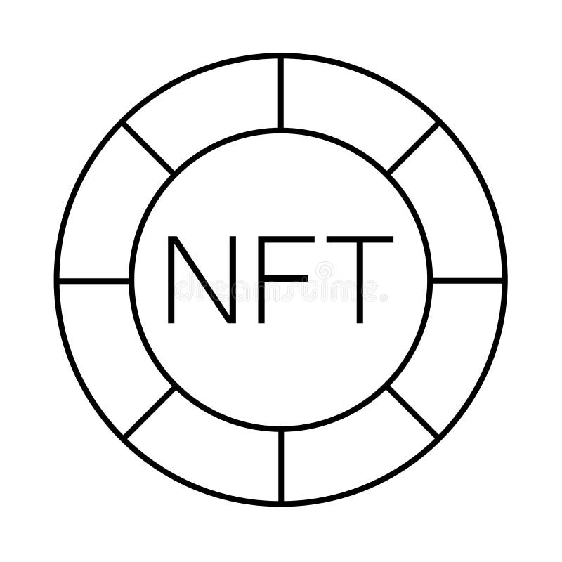 Nft Symbol Non Fungible Token Icon Vector Stock Vector Illustration