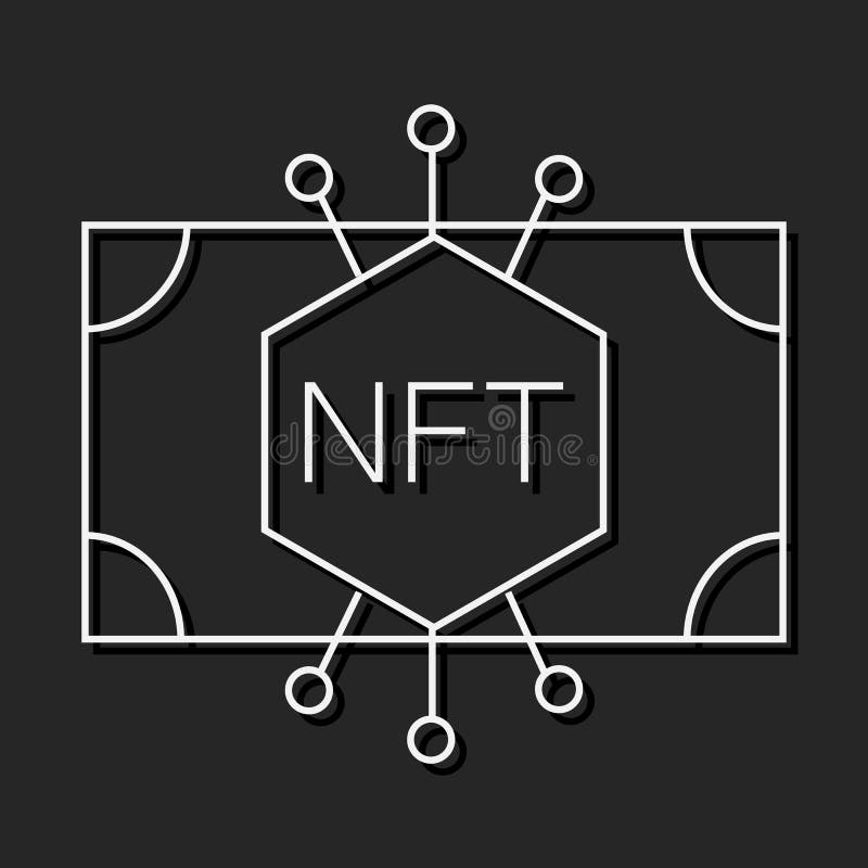 Nft-technologiepictogram. Cryptopictogram of Logo Symbool ...
