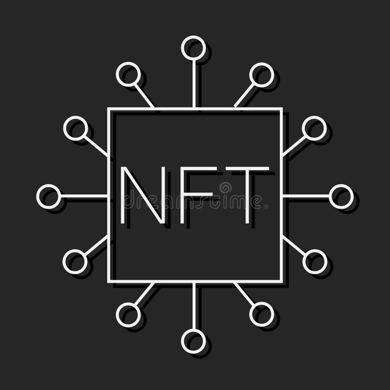 NFT Technology Line Icon. Crypto Icon or Logo Symbol Vector ...