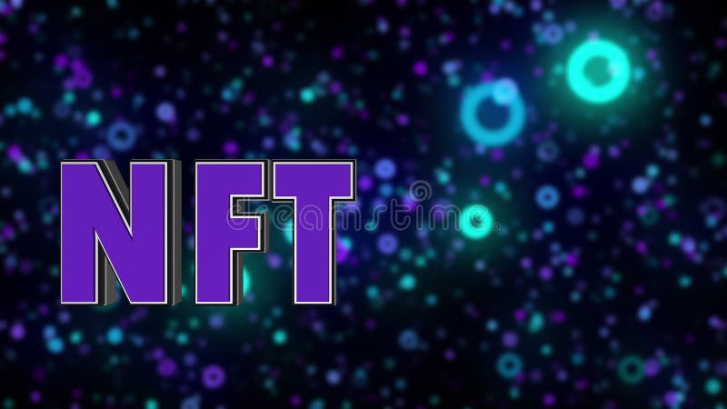 NFT text stock illustration. Illustration of futuristic - 248997517