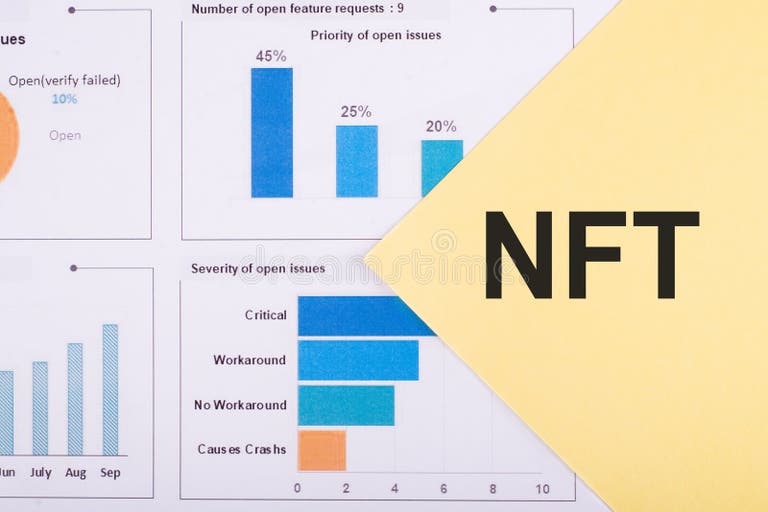 NFT Text on Yellow Sticky on Chart Stock Image - Image of reminder, form: 271092771