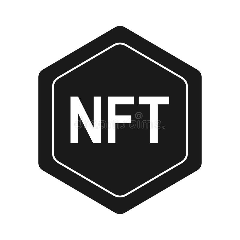 NFT Token Vector Icon stock vector. Illustration of design - 235465526