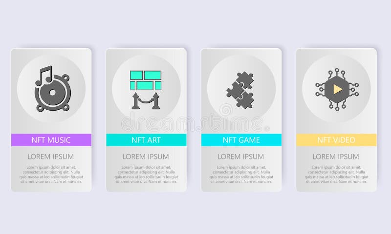 NFT Vector Icon Card. Non-fungible Token Stock Vector - Illustration of ...