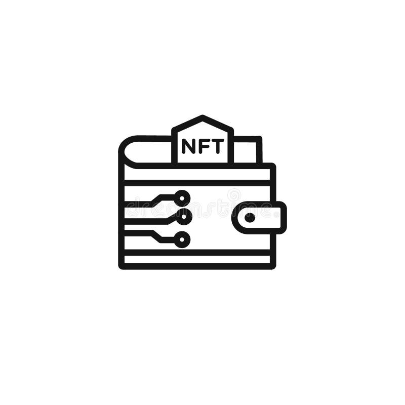 NFT Wallet Icon Vector Set Collection for Web Stock Vector ...