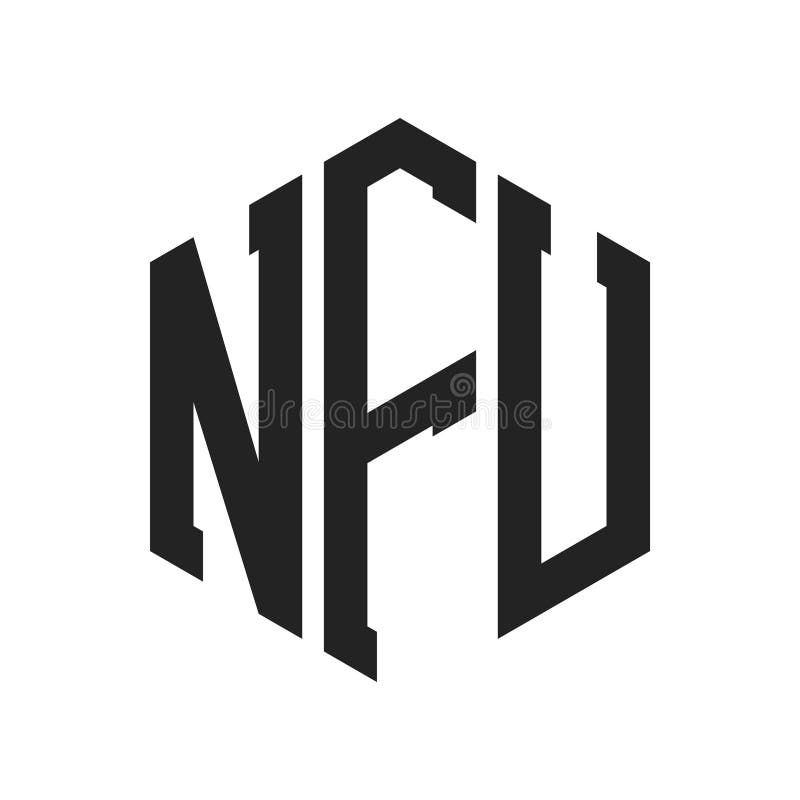 NFU Logo Design. Initial Letter NFU Monogram Logo Using Hexagon Shape ...