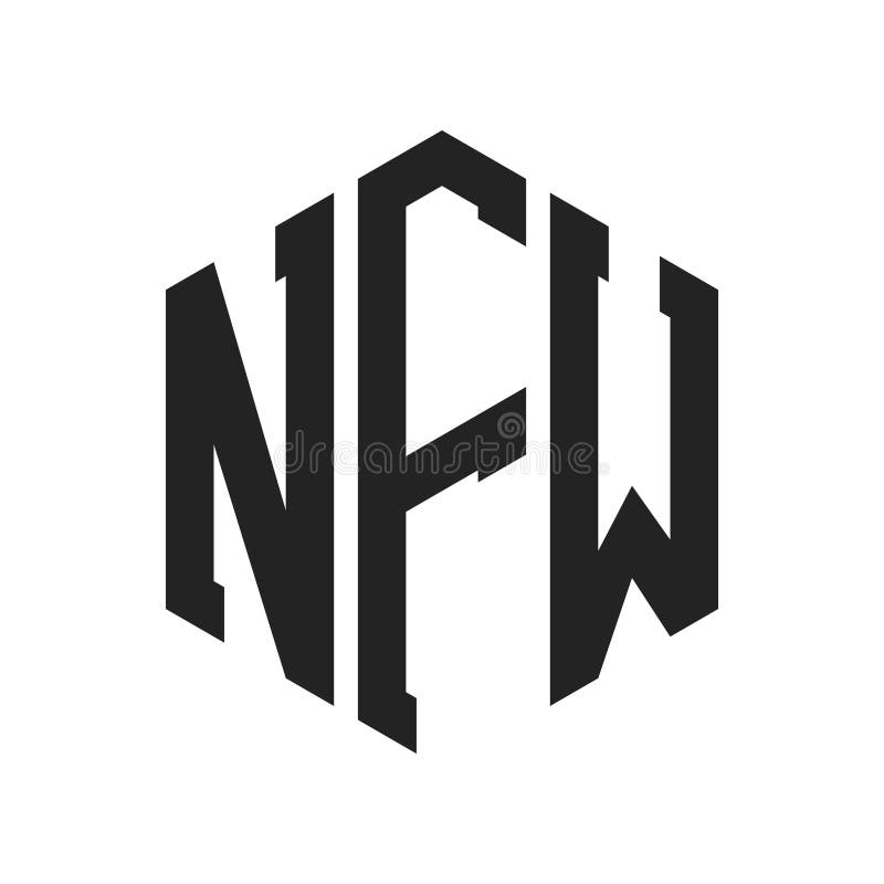 NFW Logo Design. Initial Letter NFW Monogram Logo Using Hexagon Shape ...