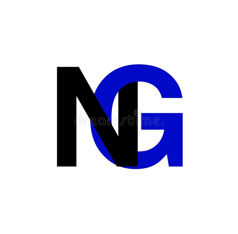 NG Company Name Initial Letters Monogram. NG Brand Icon Stock Vector ...