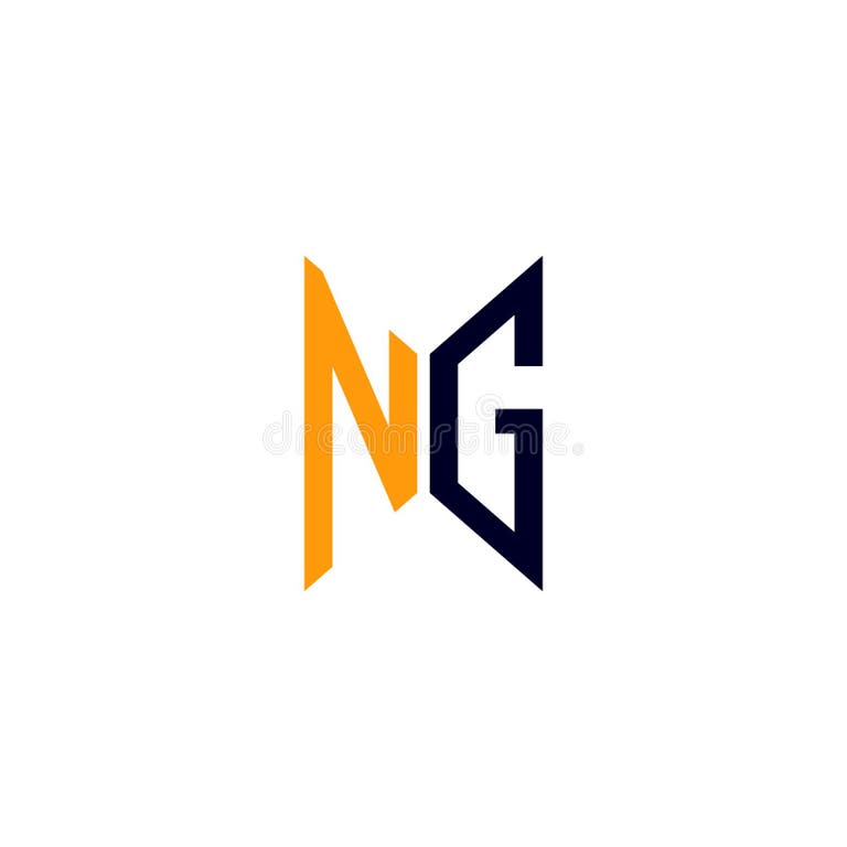 NG Letter Logo Creative Design with Vector Graphic, Stock Vector ...