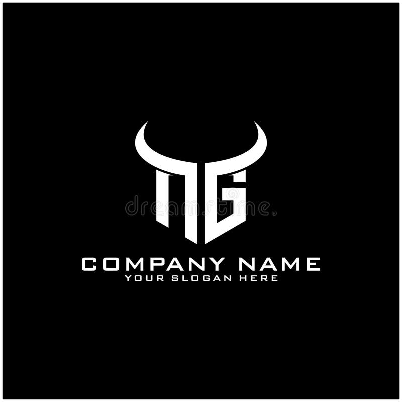 Initial Monogram Letter NG Logo Design Vector Template. NG Letter Logo ...