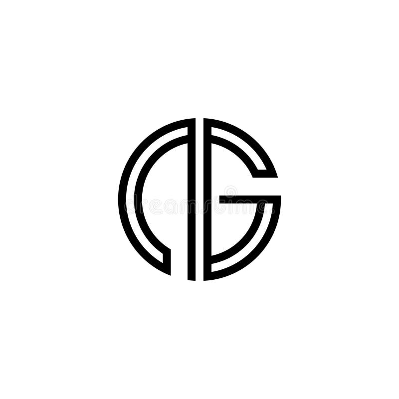 NG Letter Logo Icon Design Template Elements Stock Vector ...