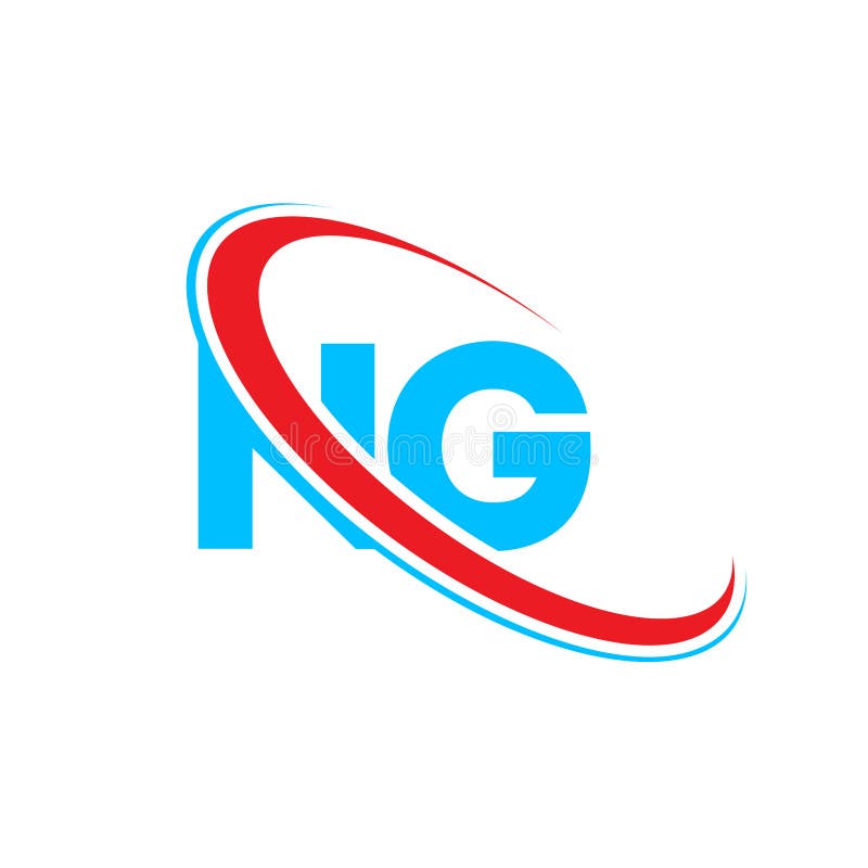NG N G Letter Logo Design. Initial Letter NG Linked Circle Upercase ...
